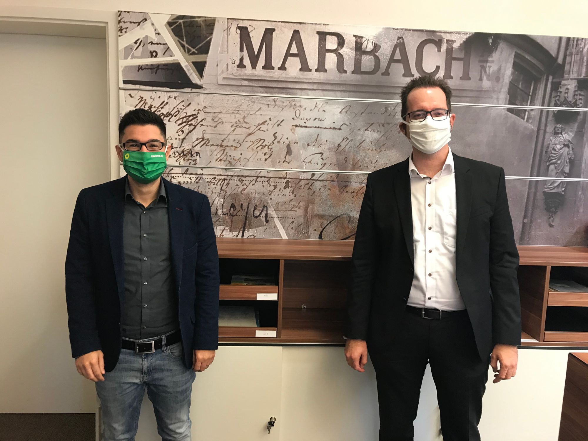 Austausch mit Marbacher BM Jan Trost